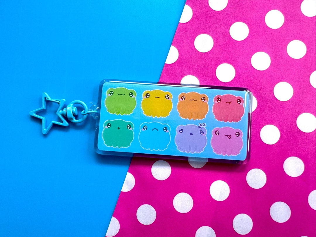 Emotions Communication Double Sided Acrylic Keyring Gift Disabled ...