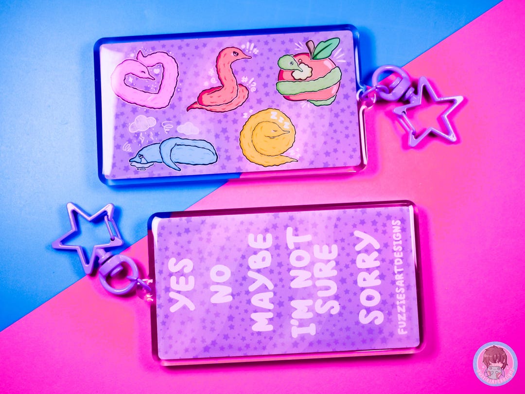 Worm on A String Emotion Communication Keyring, Disability Aid ...