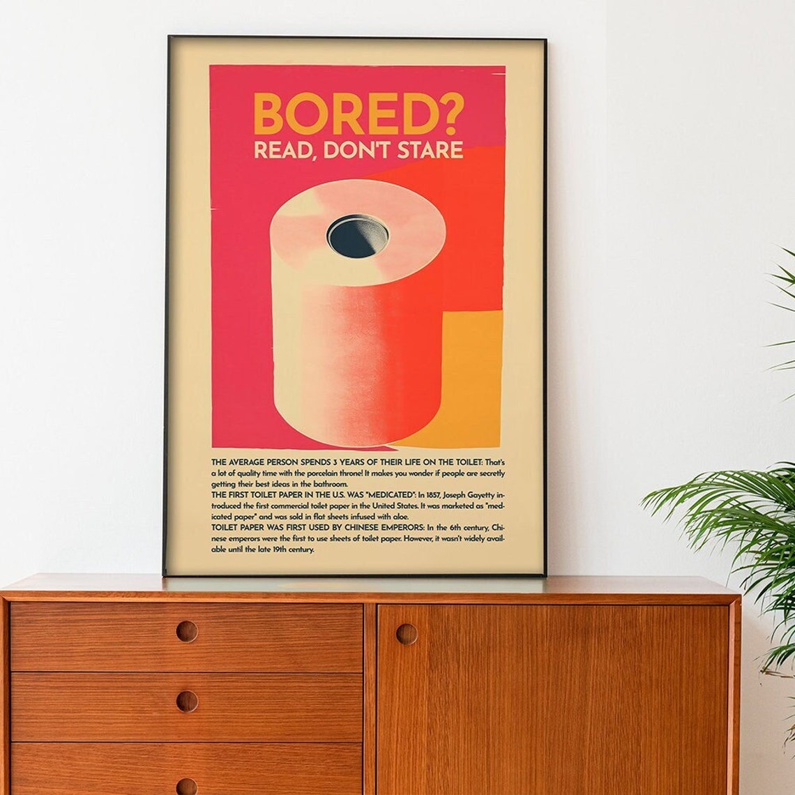 Bathroom Wall Art Retro Toilet Art Prints Vintage Funny Maximalist ...