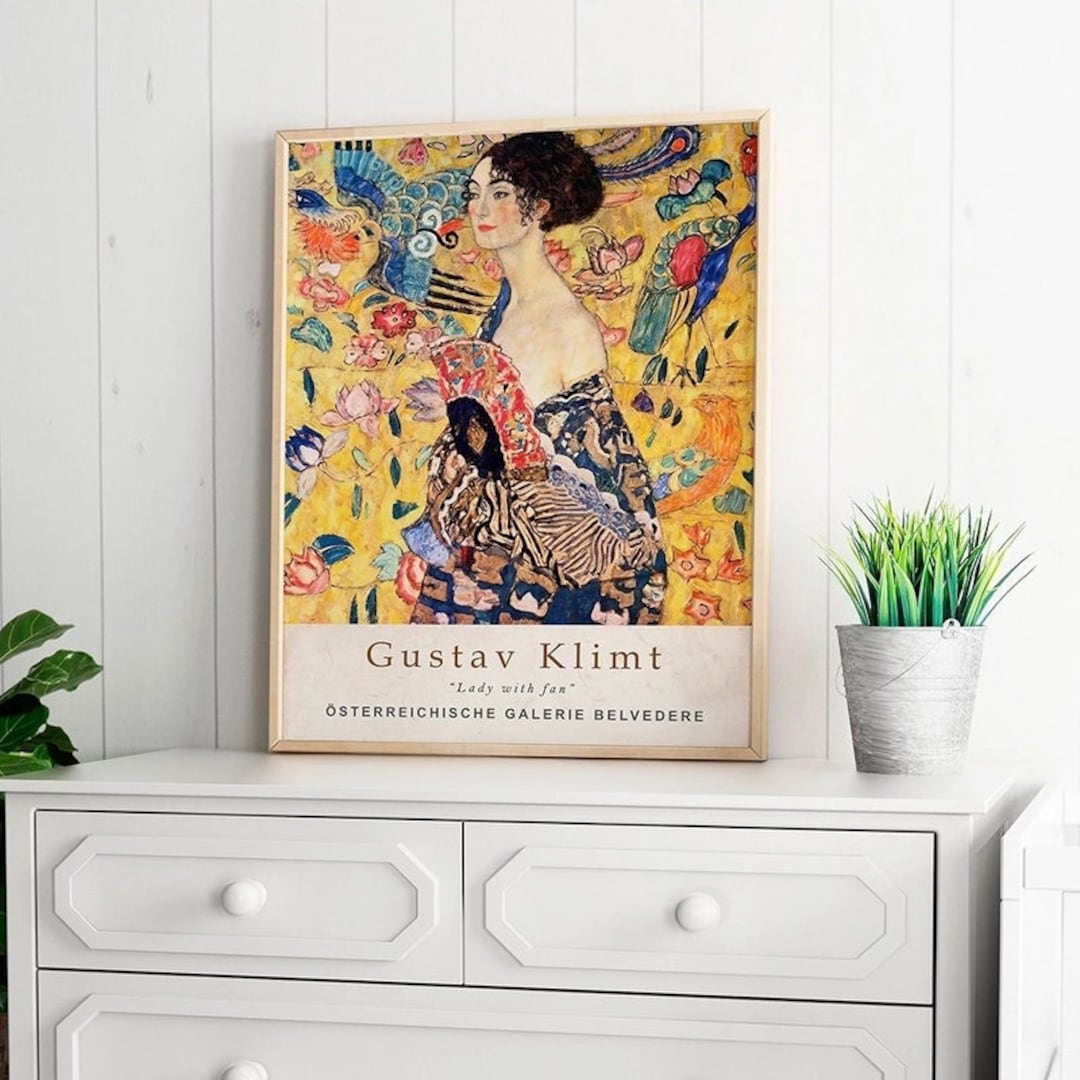 Gustav Klimt Retro Classic Art Exhibition Poster Artwork - Etsy