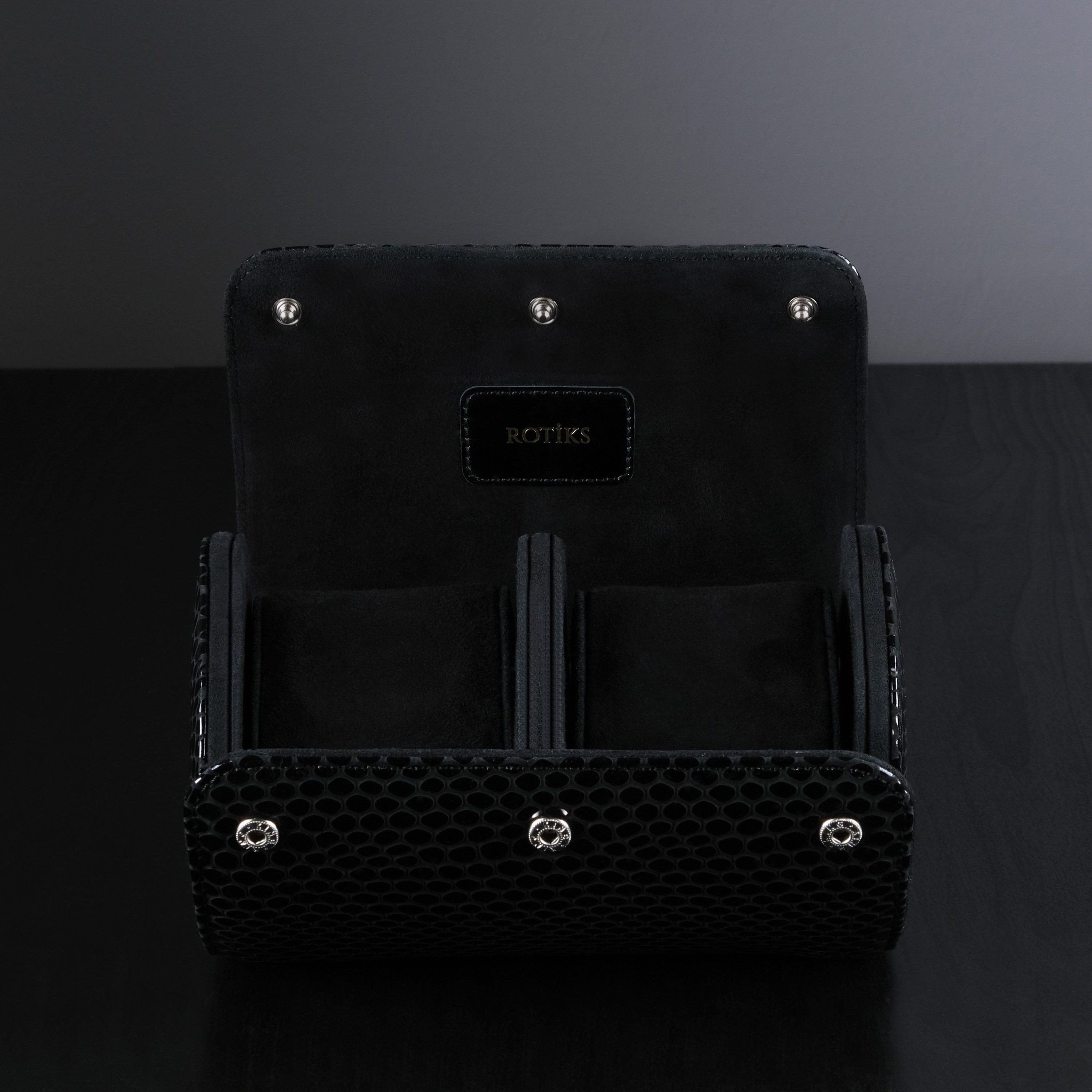 Luxury Snake Pattern Genuine Leather Watch Roll, Elegant Series Watch ...