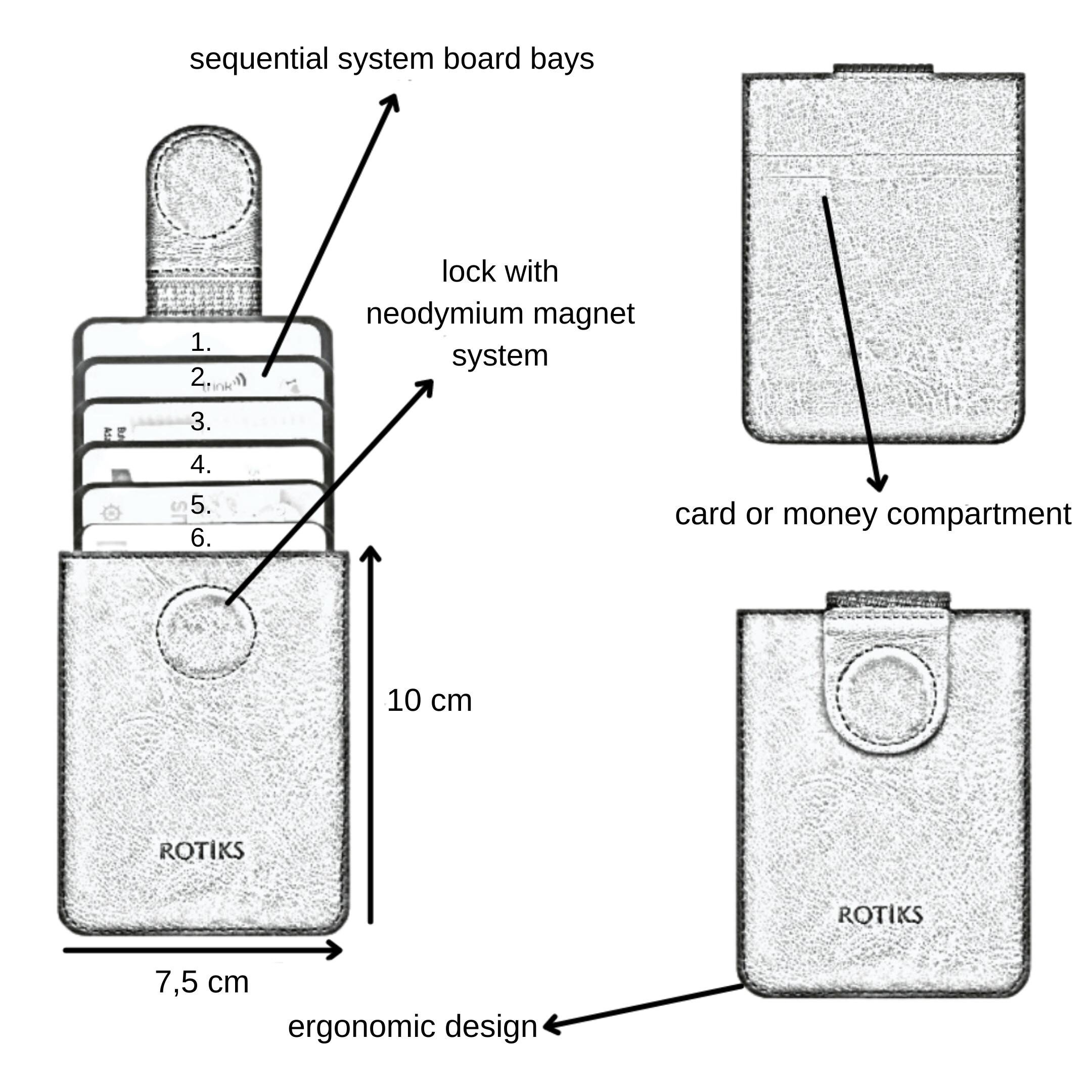 Wallet and Card Holder Card Holder Thin Card Case for Women and Men - Etsy