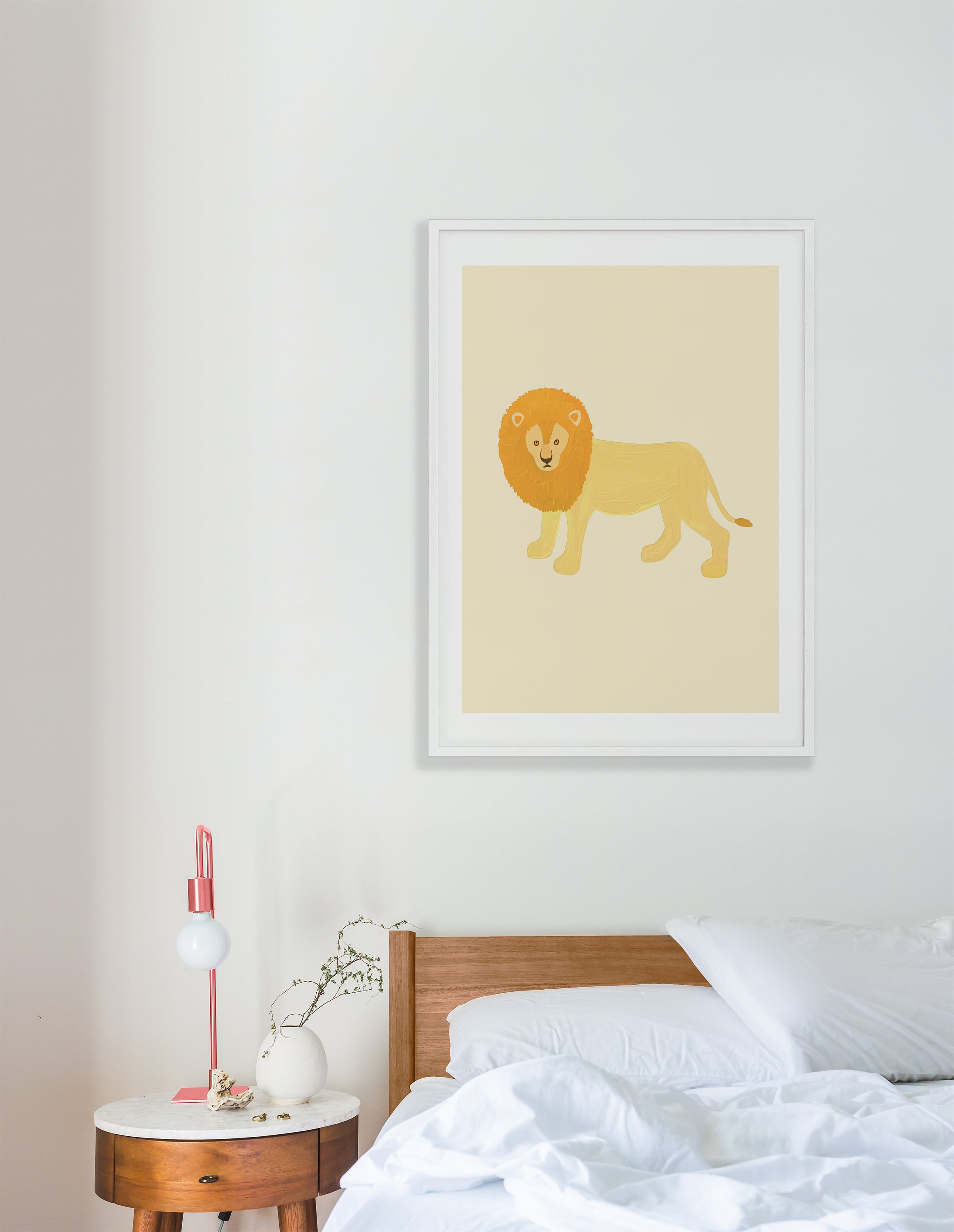 Printable Lion Wall Art, Lion Poster, Nursery Animal Wall Art, Nursery ...