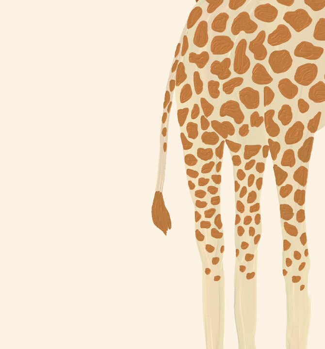 Printable Giraffe Wall Art Giraffe Poster Nursery Animal - Etsy