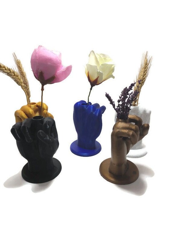 Indoor Vase Hand Flower Vase Hand Vase Middle Finger Vase 3d Printed ...