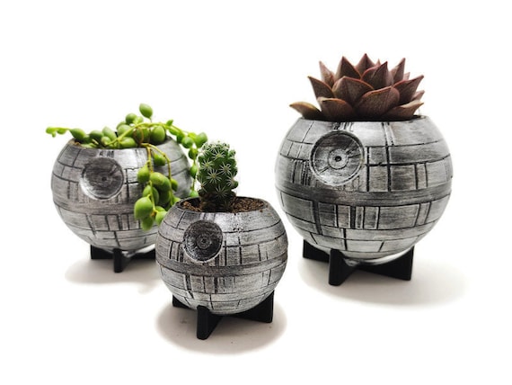 Star Wars Plant Pot Death Star Home Decoration - Etsy