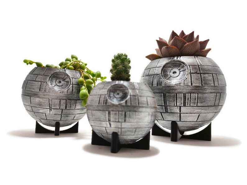 Star Wars Plant Pot | Death Star Home Decoration - Etsy