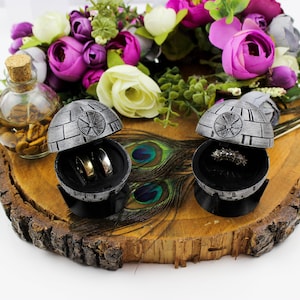 Death Star Ring Box | for Weddings or Marriage Proposals | Stand and ...
