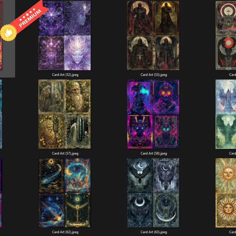 444 AI Art Prompts for Tarot Card Designs: Mystic & Gothic Art (digital ...