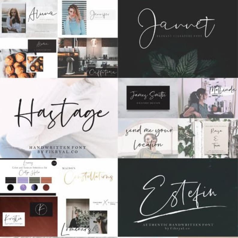 Handlettered Font Bundle: 150+ Handwritten, Script, and Calligraphy ...