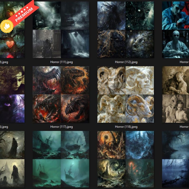 444 Horror Midjourney Prompts Vol 4, Dark and Gothic AI Art Guide ...