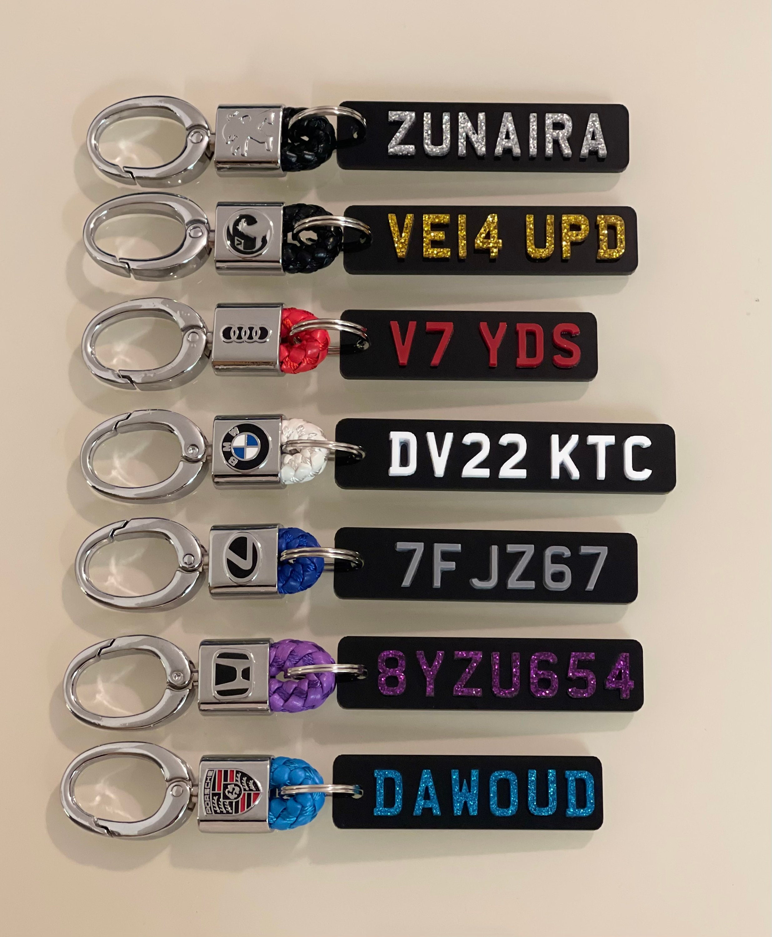 License Plate Keychain Eid Gift Personalised Keychain - Etsy UK
