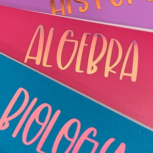 School Vinyl Decals - Class Decal - School Class Decals - School Course ...