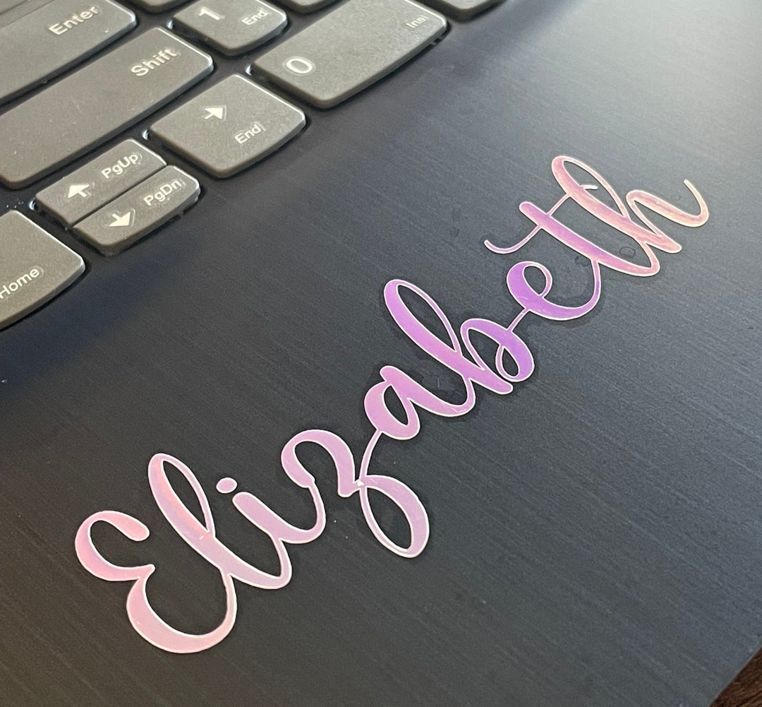 Name Decal, Name Sticker, Personalized Decal, Holographic Name Decal ...