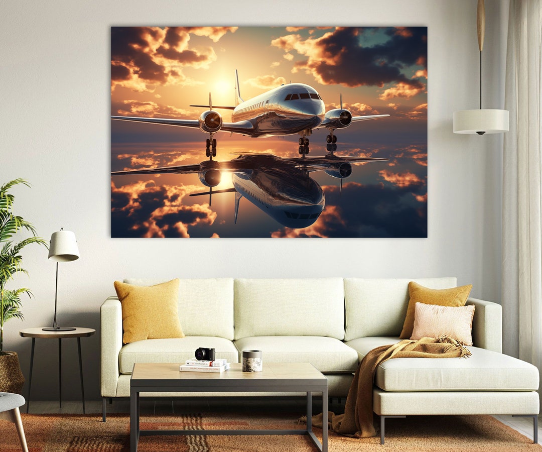 Boeing Canvas Print,boeing Painting,boeing Wall Art,office Wall Decor ...
