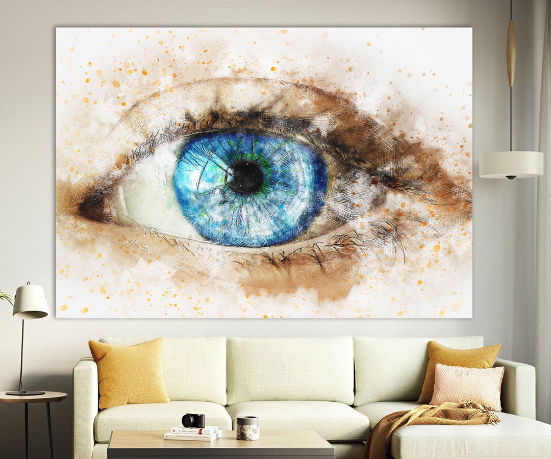 Eye Canvas Art Eye Art Print Eye Paint Eye Poster - Etsy