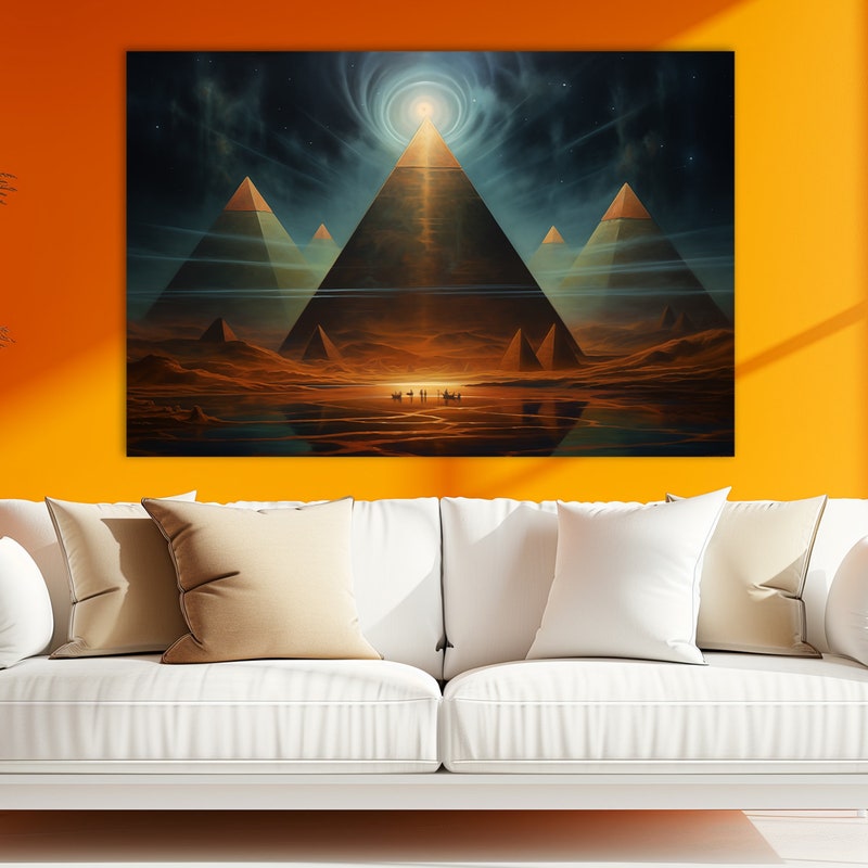 Pyramid Painting - Etsy