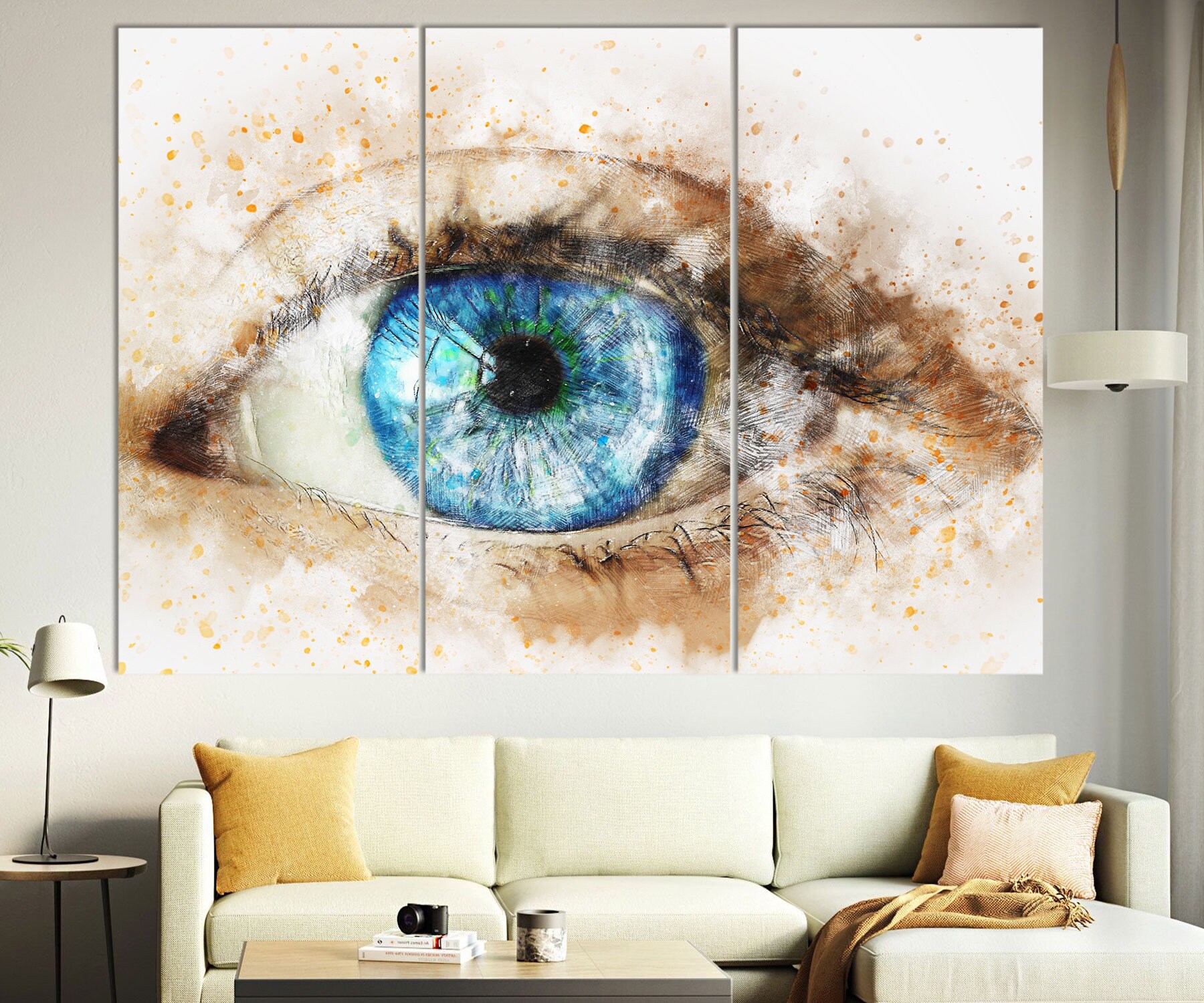 Eye Canvas Art Eye Art Print Eye Paint Eye Poster - Etsy
