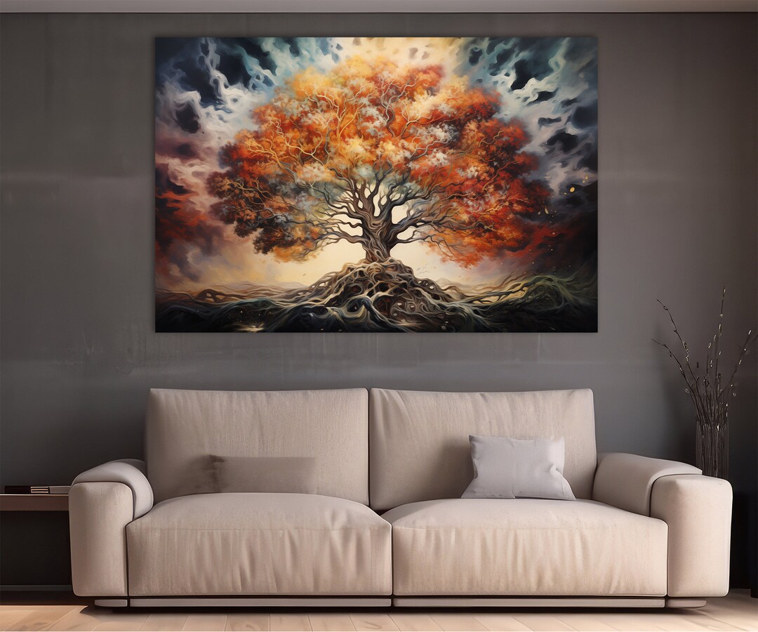 Tree of Life Decor,tree of Life Poster,tree of Life Painting,live Room ...