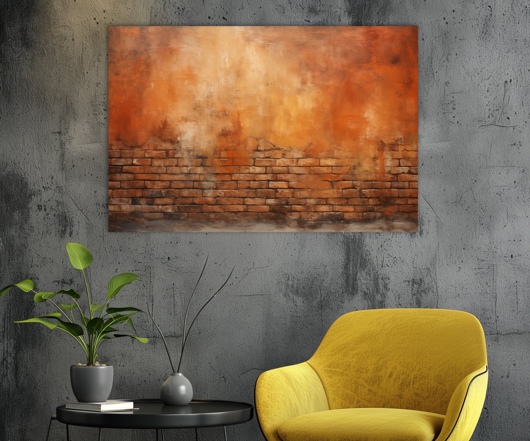 Brick Wall Print,brick Wall Poster,brick Wall Painting,brick Wall Print ...