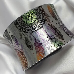 Dreamcather Cuff Bracelet, Native Americans Jewelry, Unusual Gift for Her, Native American ...