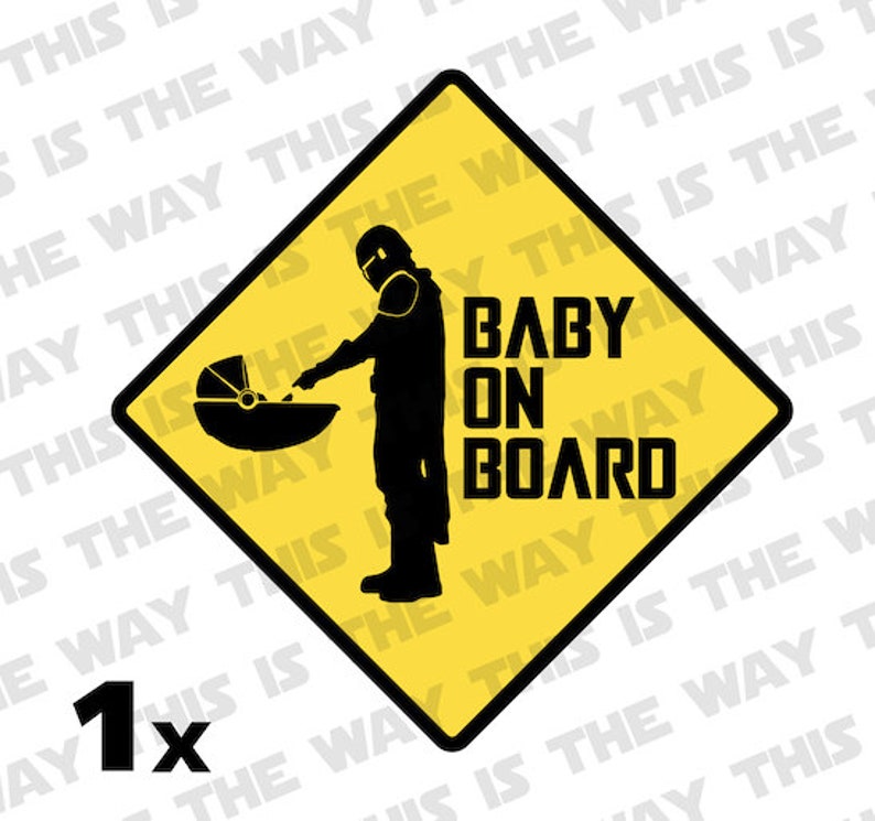 Grogu Car Sticker Window Decal Baby Yoda Mandalorian Baby on | Etsy