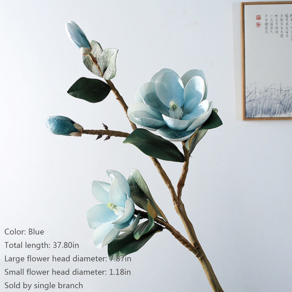 Artificial Magnolia With Foliage Stem Quality Fake Flower - Etsy