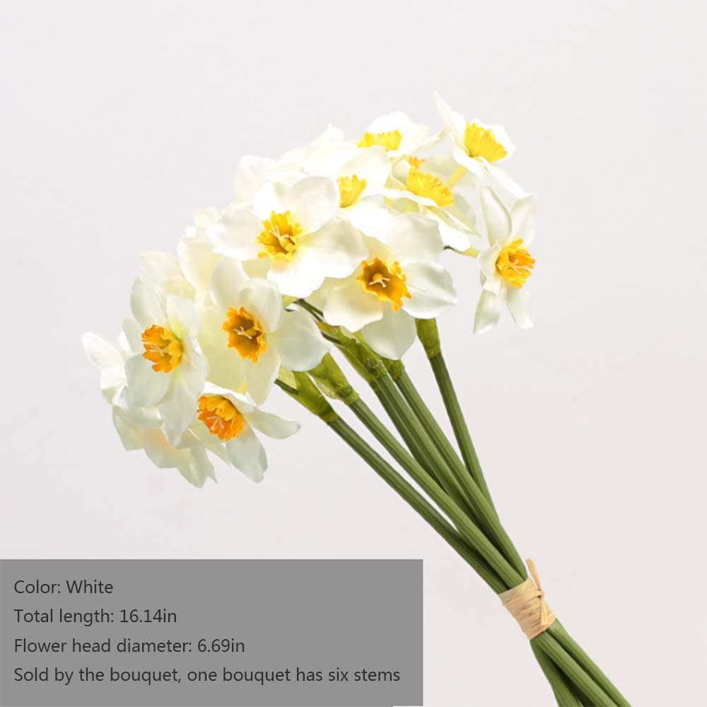 Fake Daffodil Stem Bouquet Artificial Narcissus Bundle Quality | Etsy