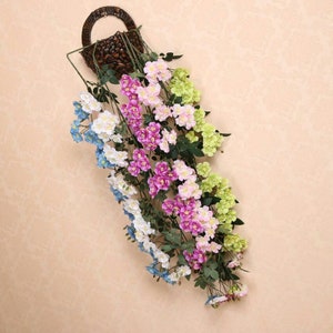 Climbing Rose Long Vine, Fake Trailing Rosa With Leaf, Hanging Wall ...