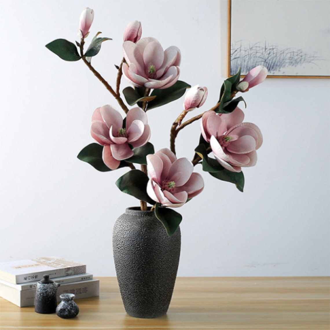 Artificial Magnolia With Foliage Stem Quality Fake Flower - Etsy