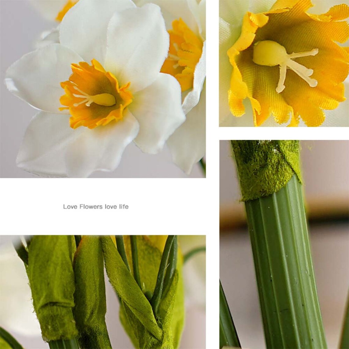 Fake Daffodil Stem Bouquet Artificial Narcissus Bundle Quality - Etsy