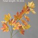 Maple Foliage Long Branch, Fall Sycamore Leaf Twig, Rustic Plant ...