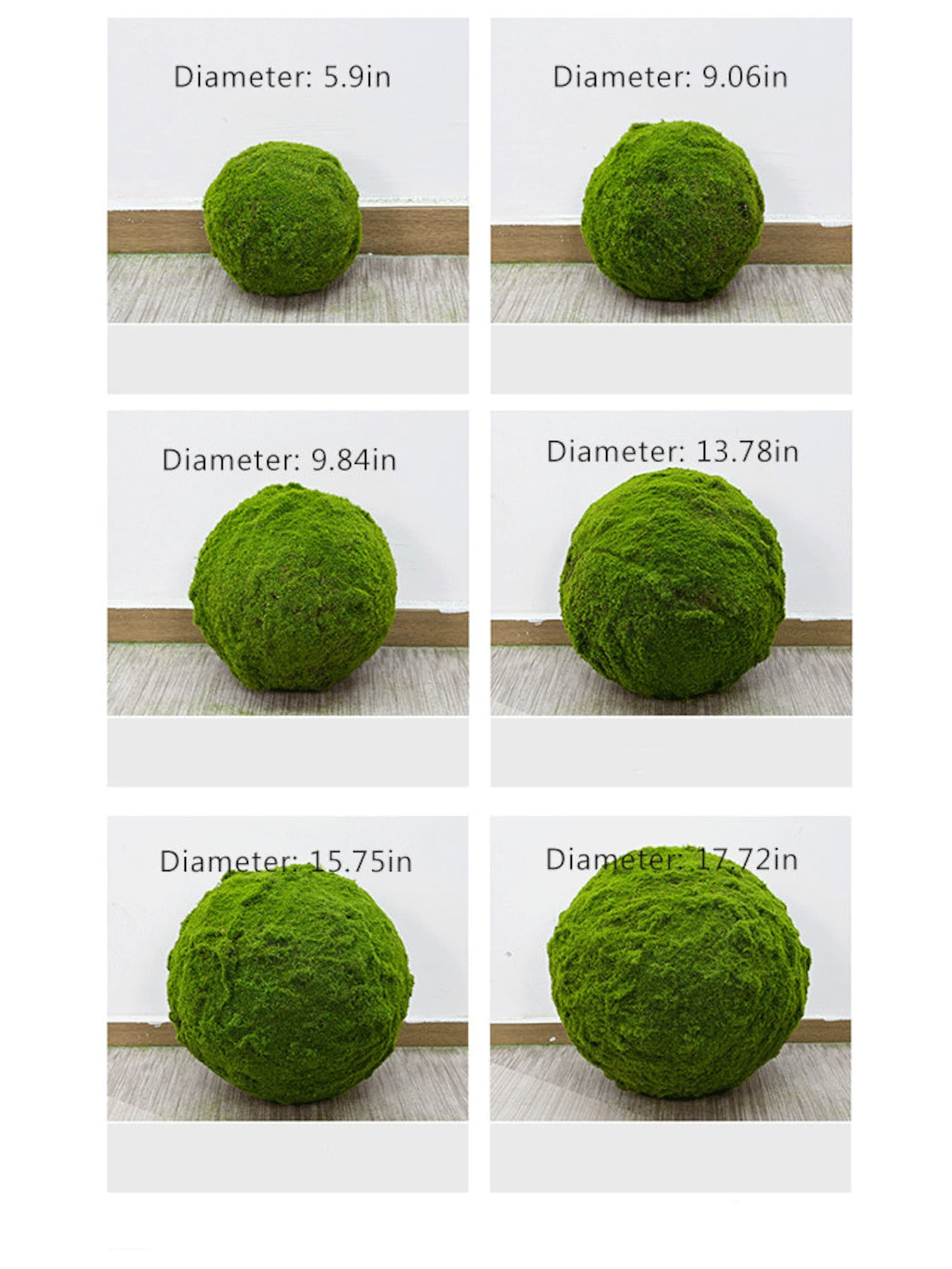 Artificial Moss Ball Rustic Grass Craft Wedding Party - Etsy