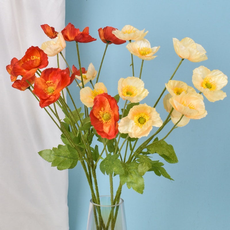 Artificial Poppy Flowers - Etsy
