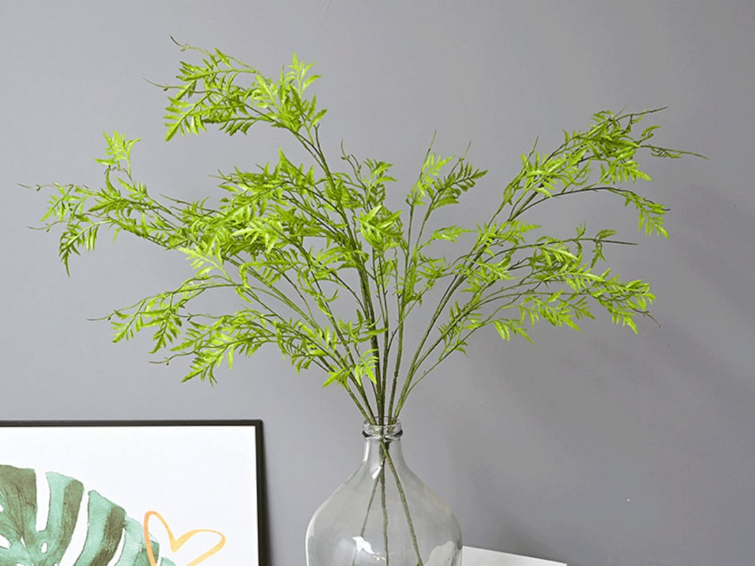 Artificial Grevillea Leaf Branch, Fake Twig With Foliage, Home Floral ...