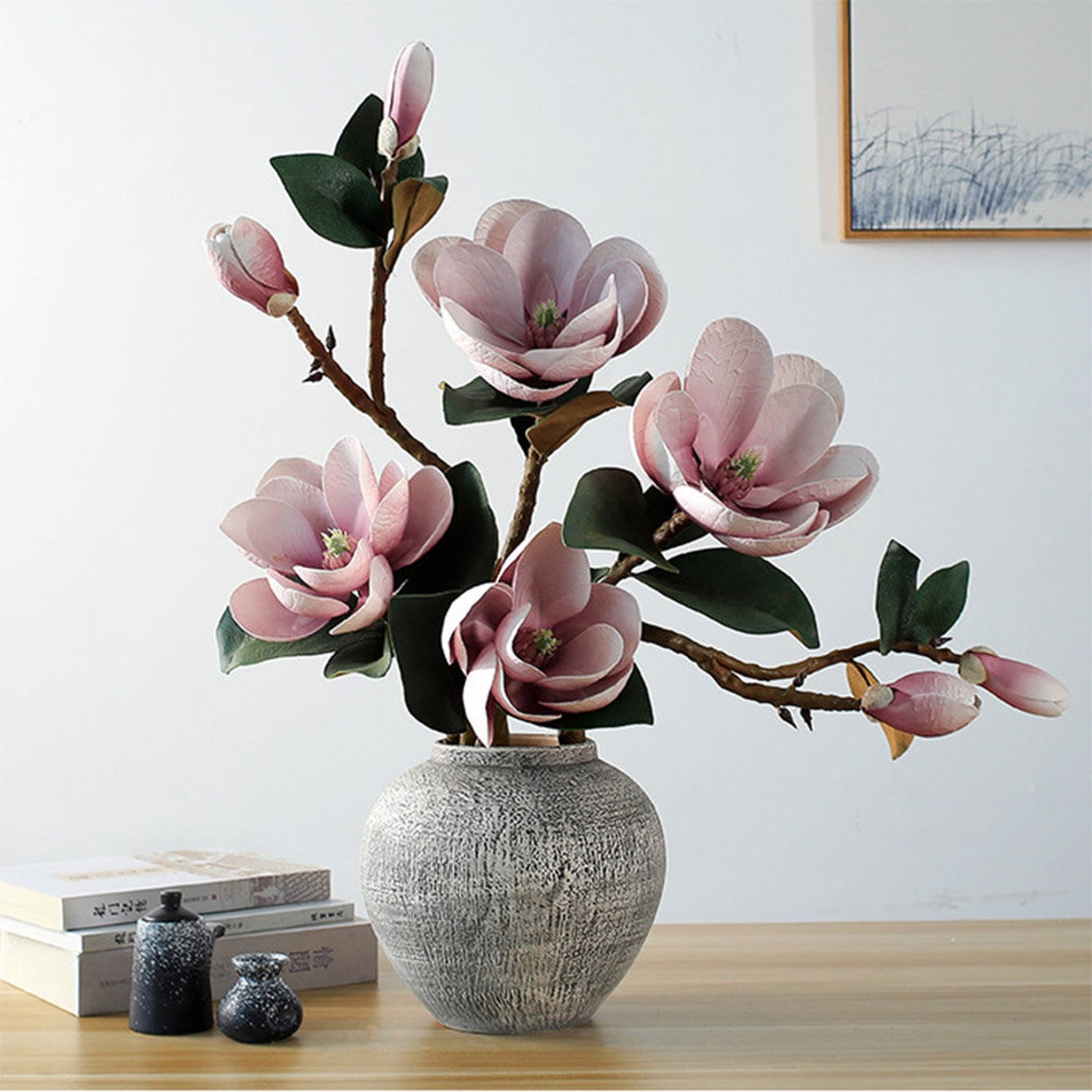 Artificial Magnolia With Foliage Stem Quality Fake Flower - Etsy