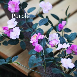 Trailing Rose Vine Arrangement, Artificial Climbing Flower, Wall ...