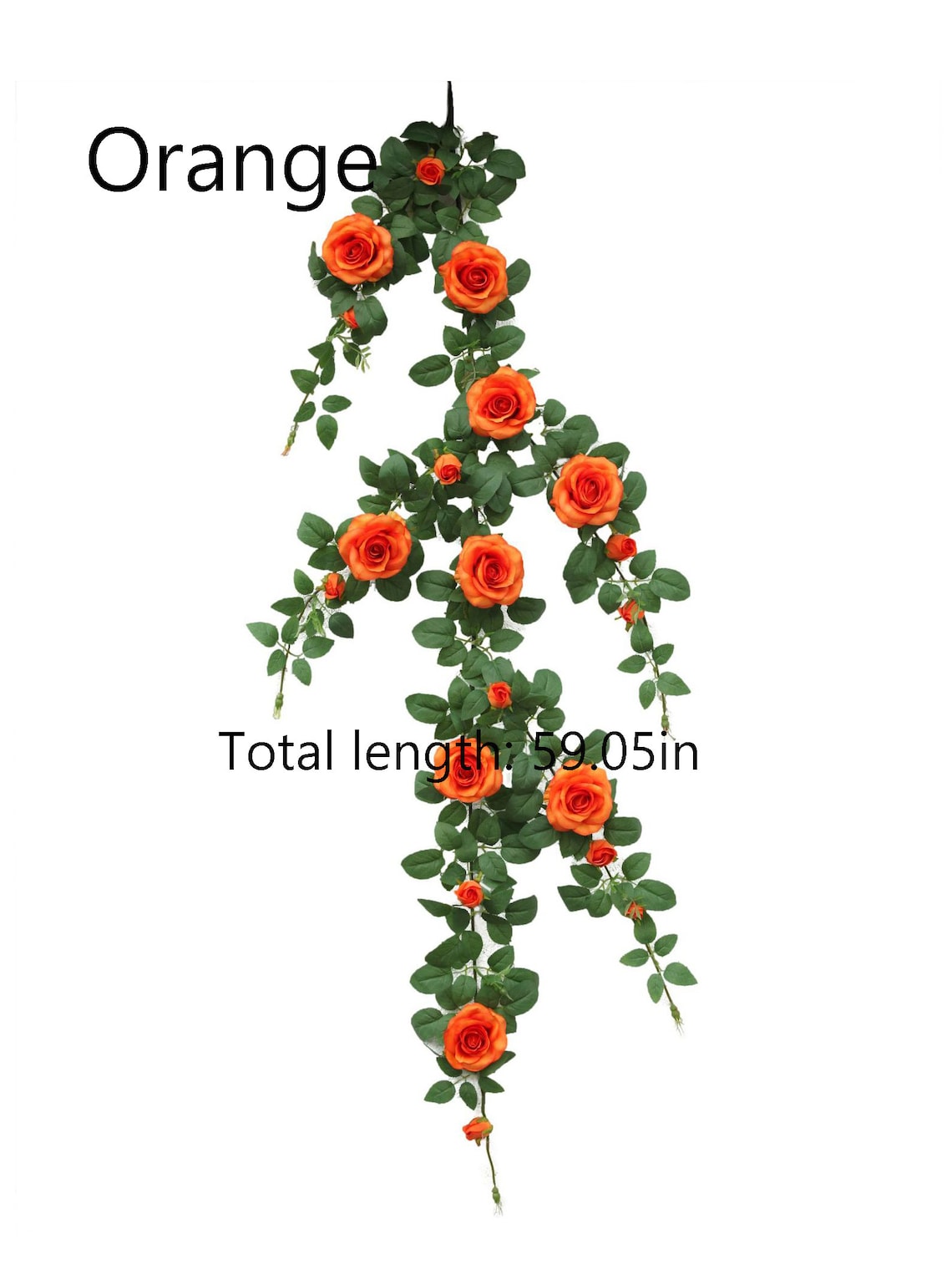 Fake Rose Long Vine With Leaves and Buds, Artificial Rose Wall Hangings ...
