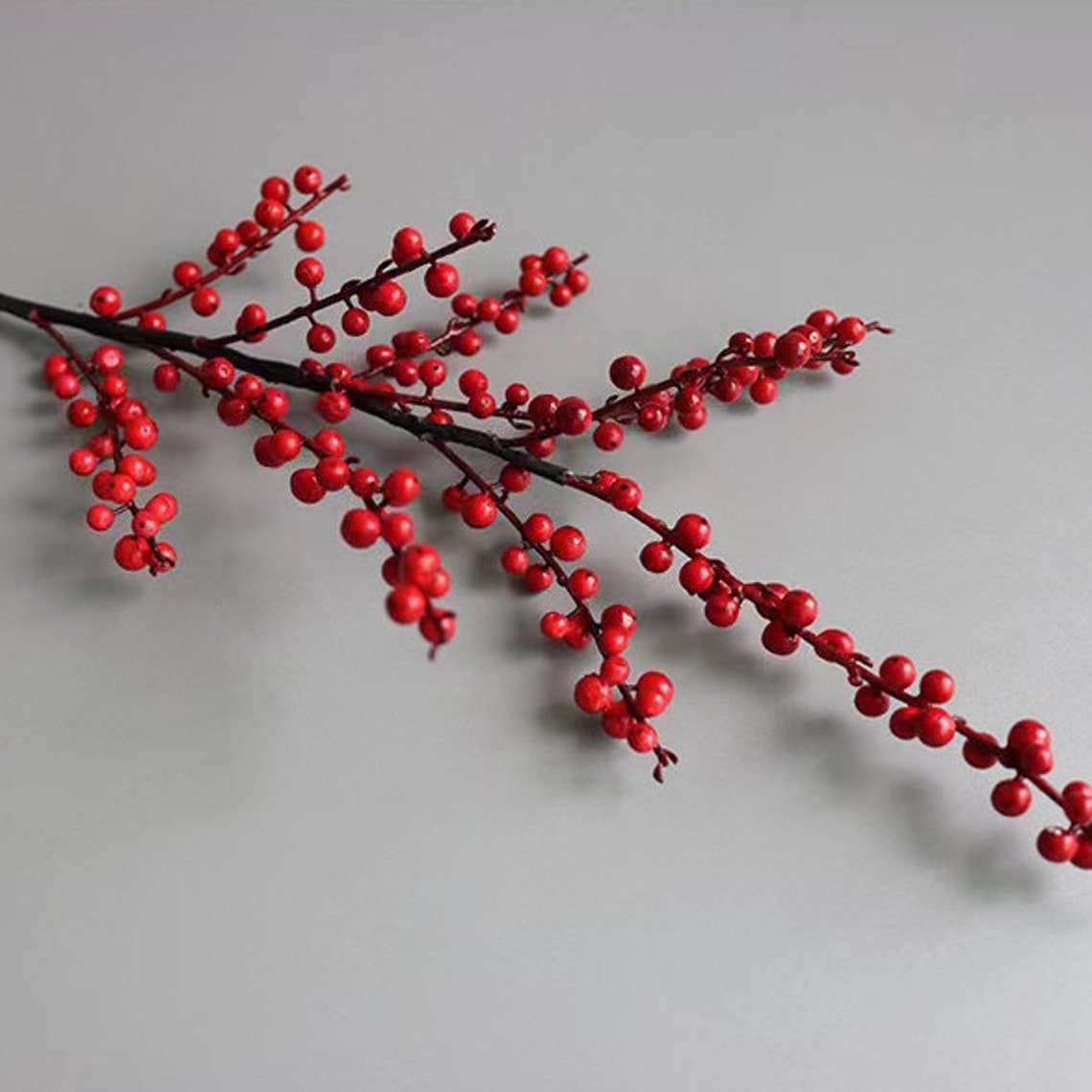 Artificial Holly Fruit Branch, Fake Berry Stem, Chinese Home Floral ...
