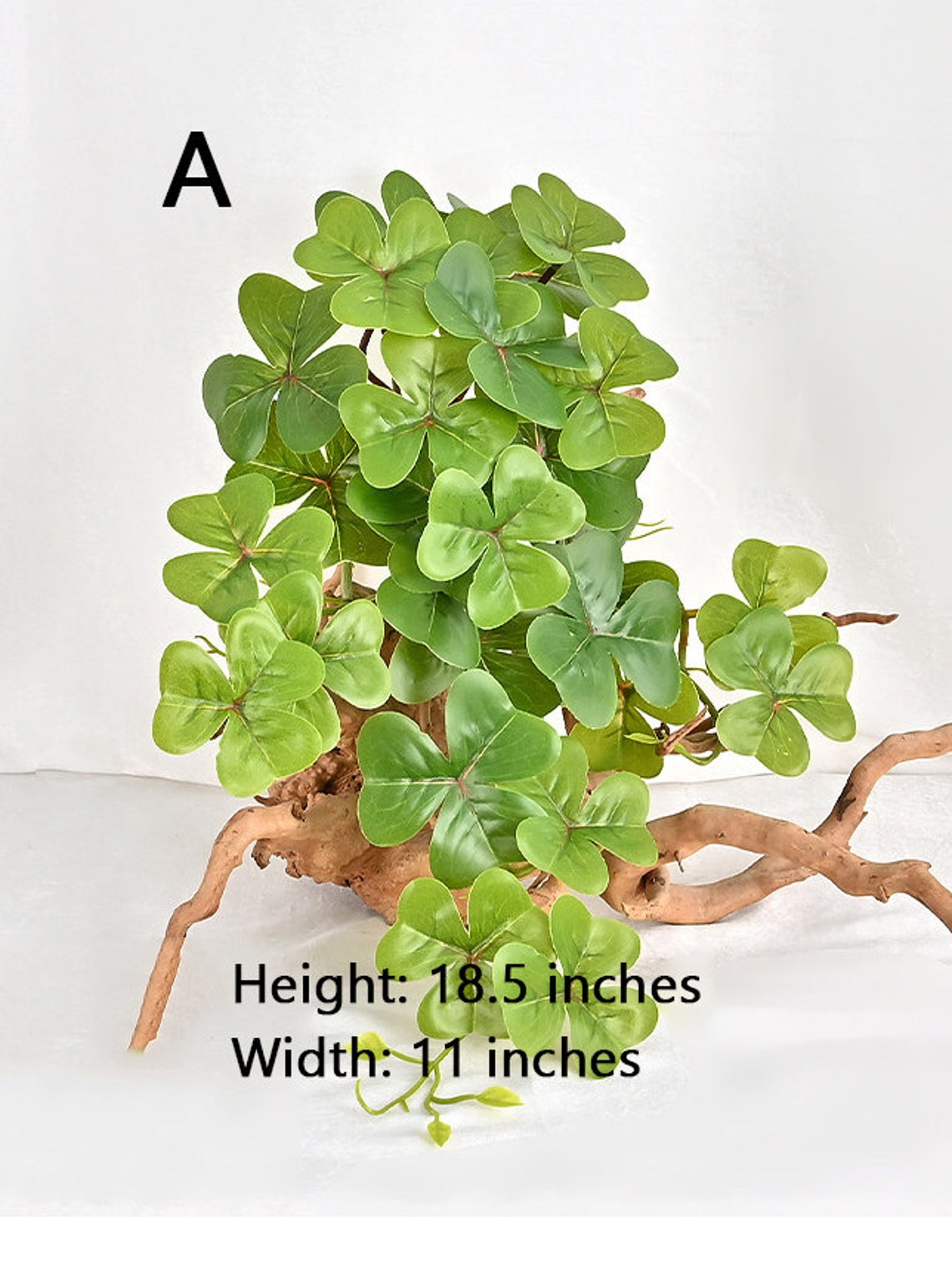 Fake Clover Leaf Wall Hanging, Shamrock Foliage, Philodendron Vine ...