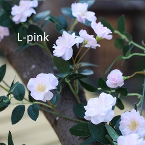 Trailing Rose Vine Arrangement, Artificial Climbing Flower, Wall ...