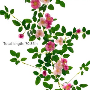 Trailing Rose Vine Arrangement, Artificial Climbing Flower, Wall ...