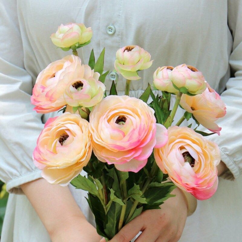 Silk White Ranunculus - Etsy