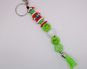Grinch Keychain - Etsy