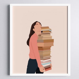 Book Lover Art Print Bundle Set of 5 Art Prints Digital Download ...