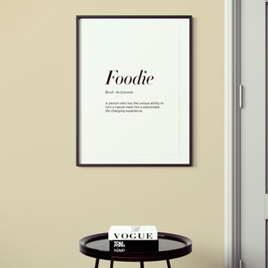 Foodie Definition Foodies Gift Ideas - Etsy