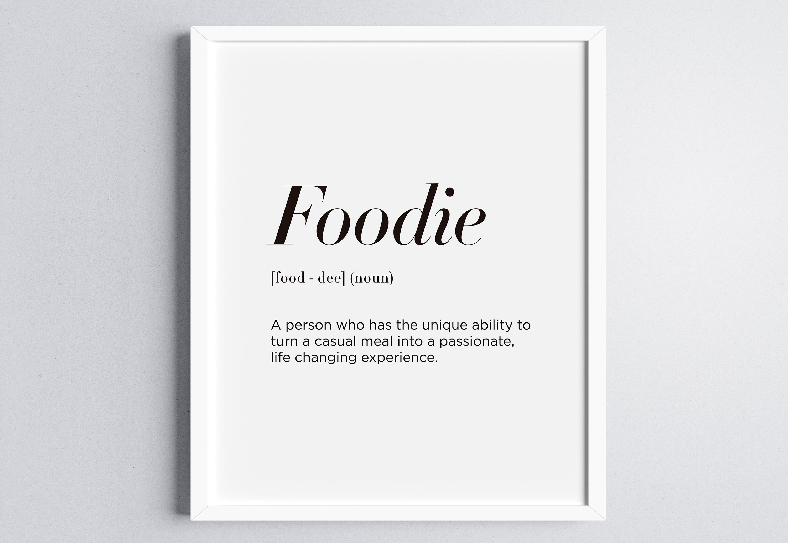 Foodie Definition Foodies Gift Ideas | Etsy