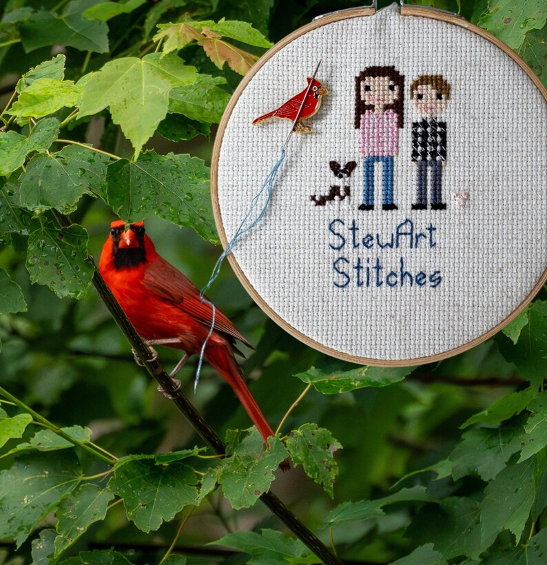 Woodpecker, Cardinal and Hummingbird Needle Minders, Bird Magnetic ...