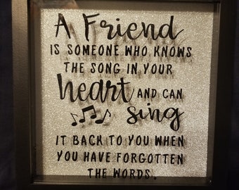 Best Friend Shadow Box | Etsy