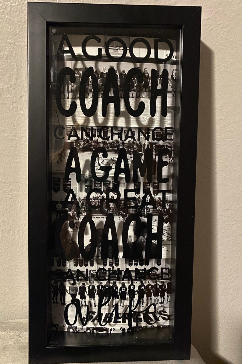 Personalized Coaches Shadow Box - Etsy